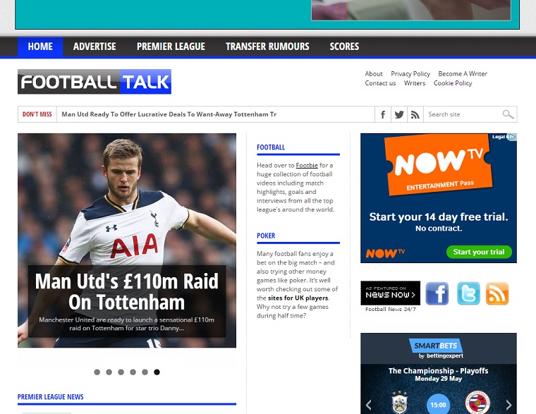 Football Blogs UK Top 10 | Vuelio