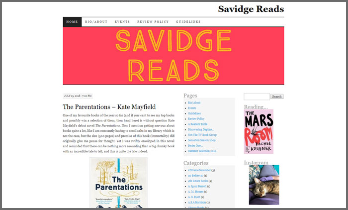 Literature Blogs UK Top 10 | Vuelio