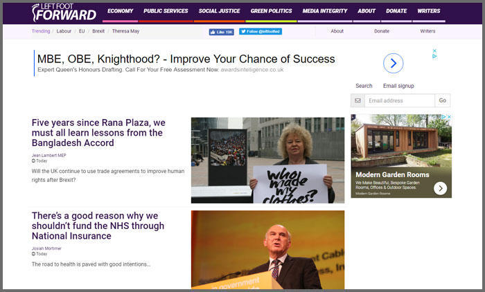 Political Blogs UK Top 10 | Vuelio