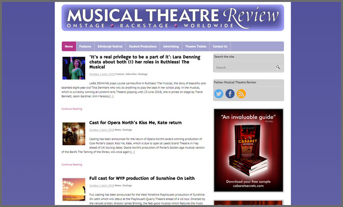 Top 10 Theatre Blogs | Vuelio