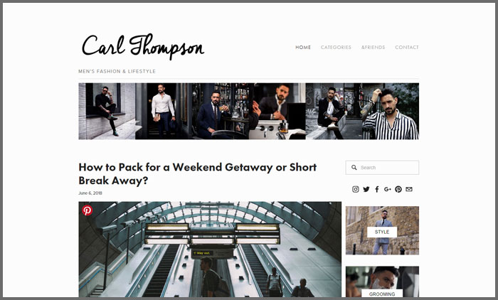Men's Fashion Blogs - UK Top 10 | Vuelio