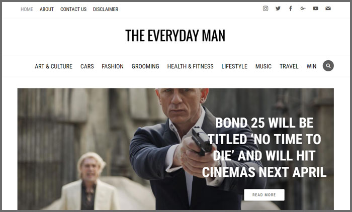 Men’s Lifestyle Blogs UK Top 10 – Vuelio