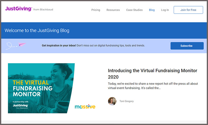 Charity Blogs UK Top 10 – Vuelio