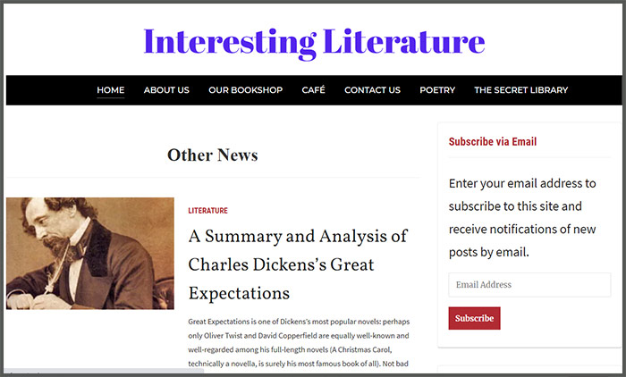 Literature Blogs UK Top 10 | Vuelio