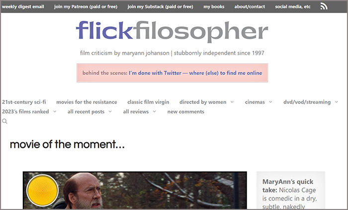 Film Blogs - UK Top 10 | Vuelio